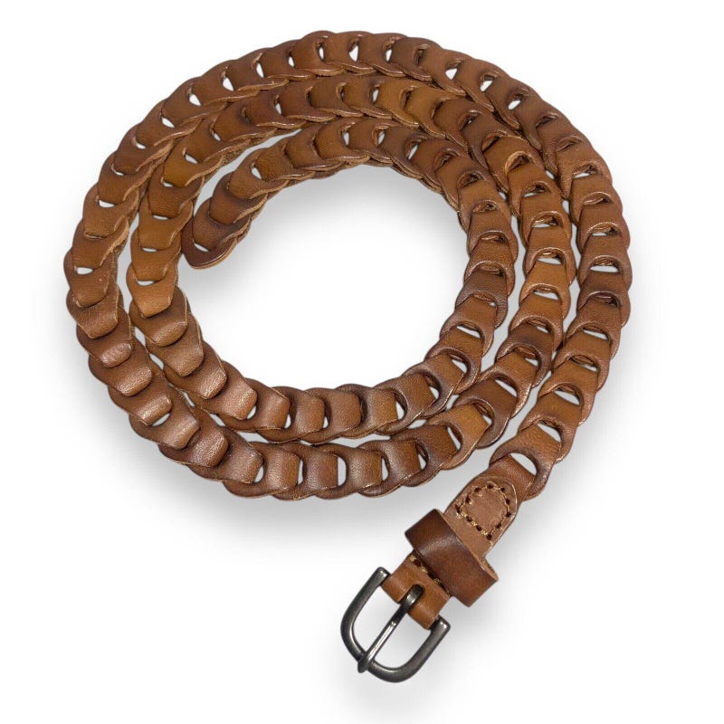 Leather Link Belt - Etsy