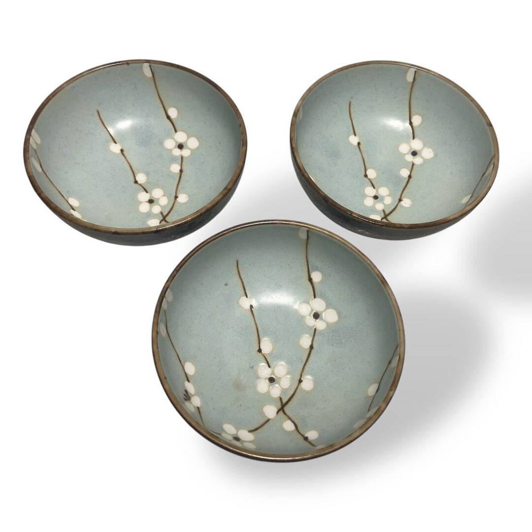 Set of 3 Japan Kafuh Cherry Blossom Serving Bowl Multi-use Rice Bowl 4. ...