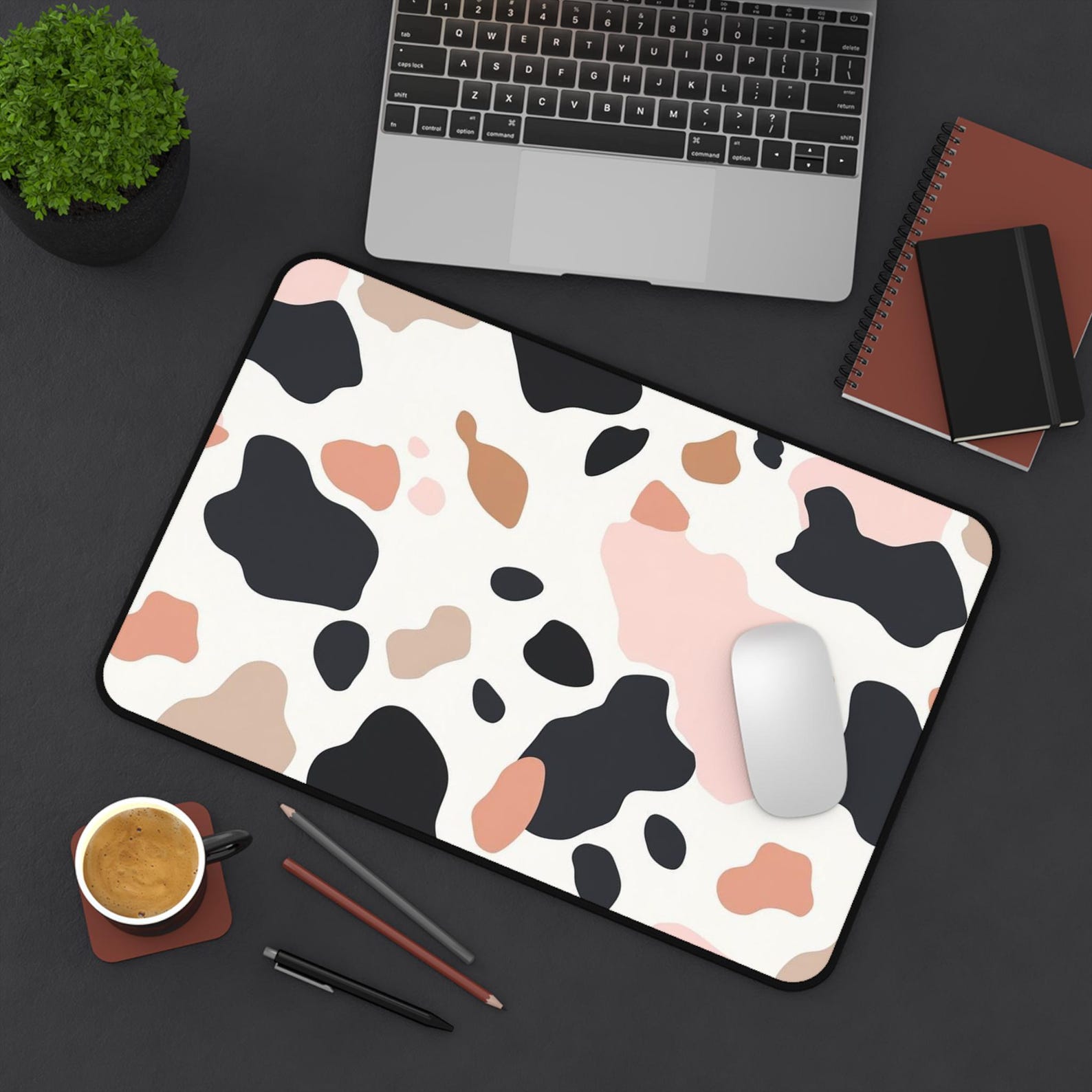 Cow Print Desk Mat - Etsy
