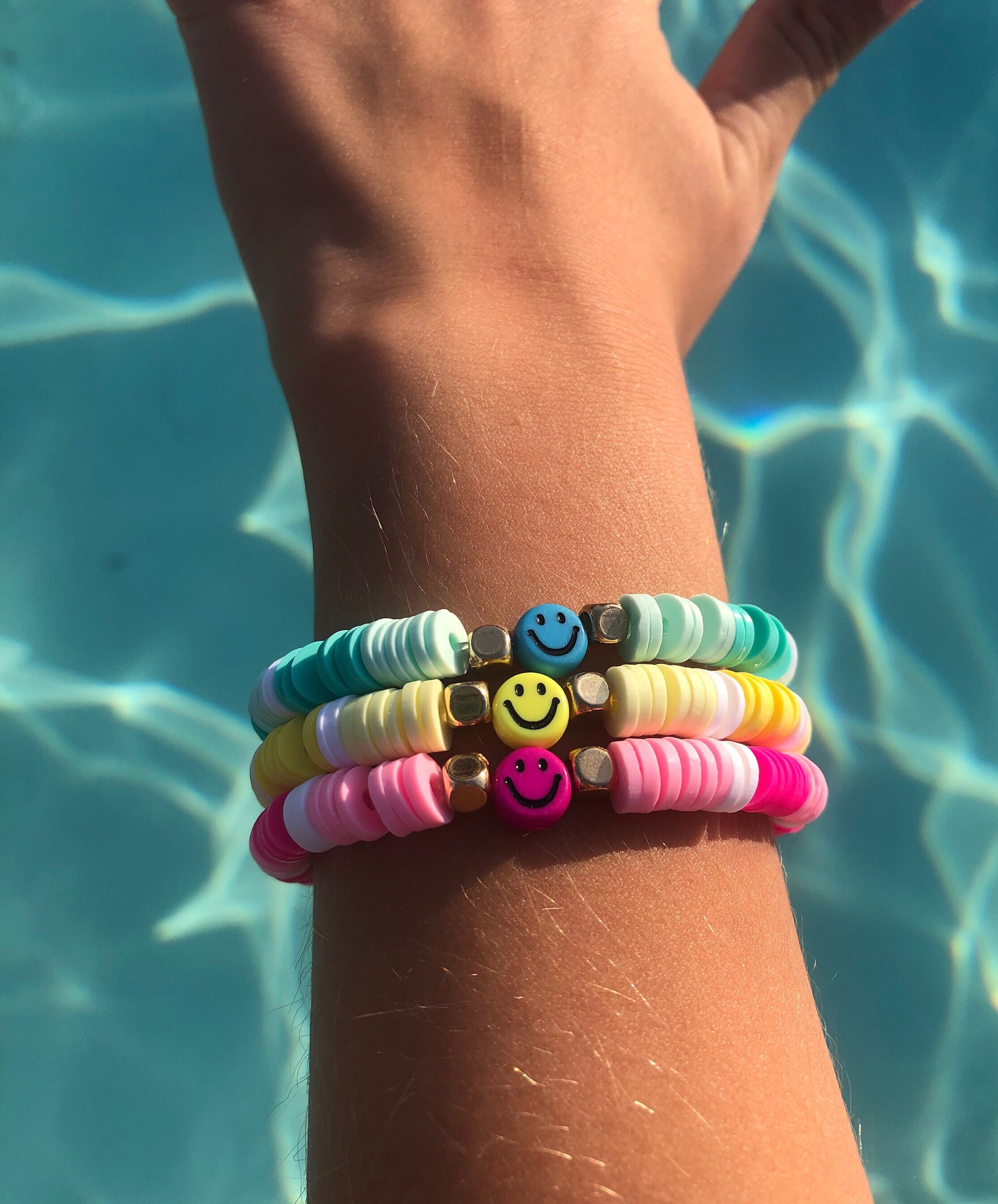 Smiley Bracelet Stack - Etsy