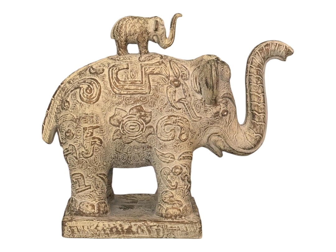Elephant Sculpture Austin Productions 1985 Elephant on an Elephant’s ...
