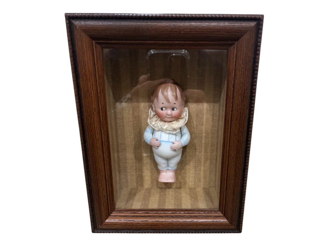 Chubby Louis Wolf & Co Antique Bisque Doll in Shadow Box - Etsy