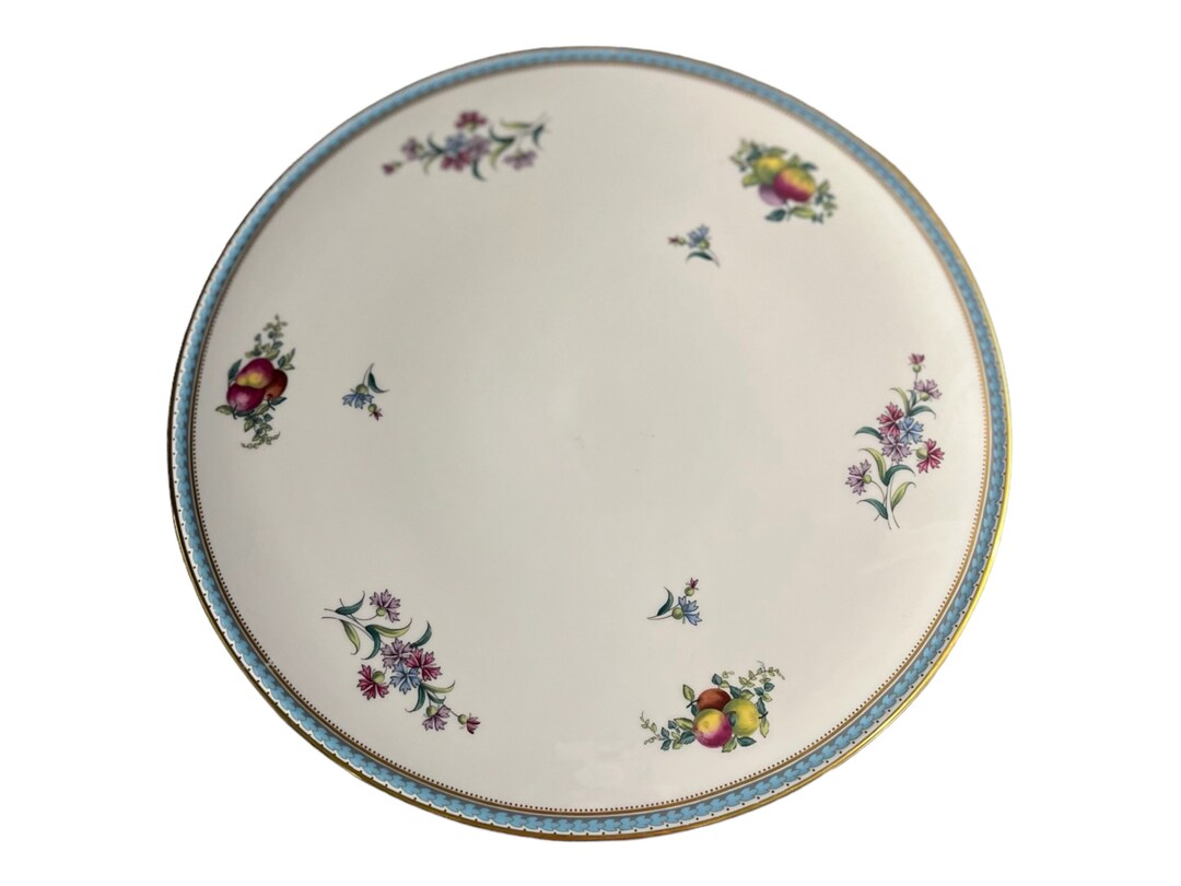 Spode Cake Plate Trapnell Sprays Design Vintage Dessert Tray Hostess ...