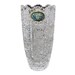 Pottery Bud Vase Triangle Shape Pottery Art Vase Textured Glaze Blue ...