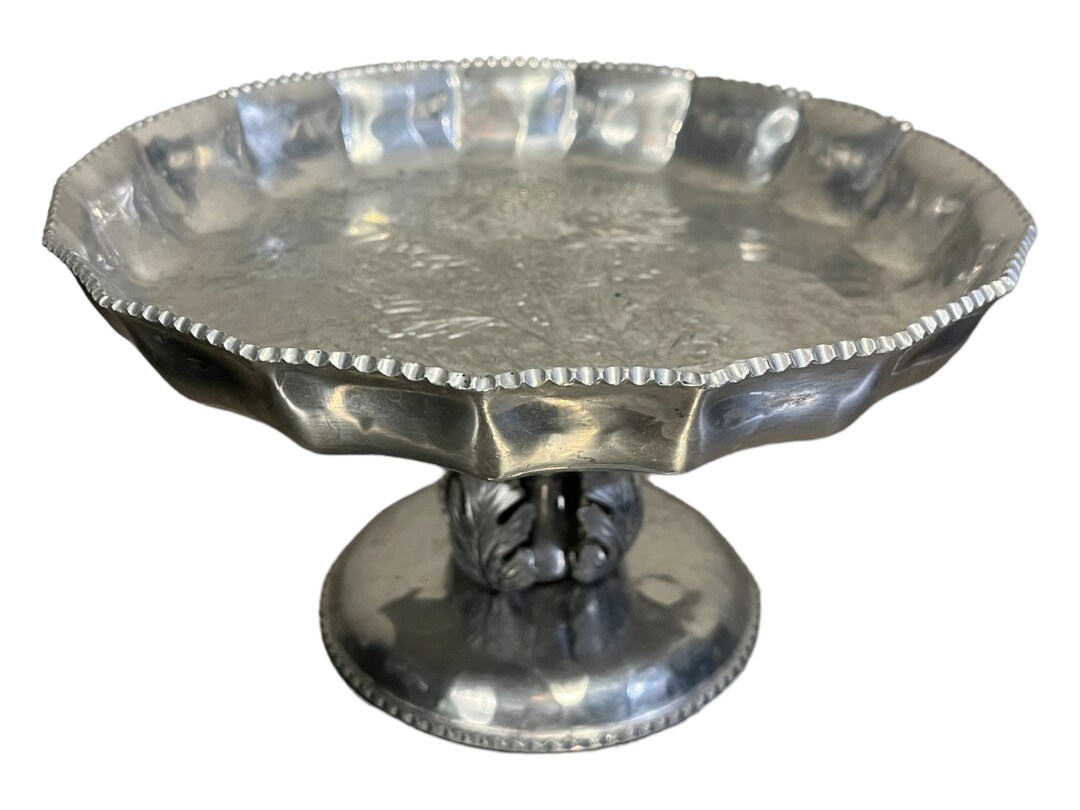 Compote Bowl or Dish Aluminum Trade Continental Mark Hand Wrought ...