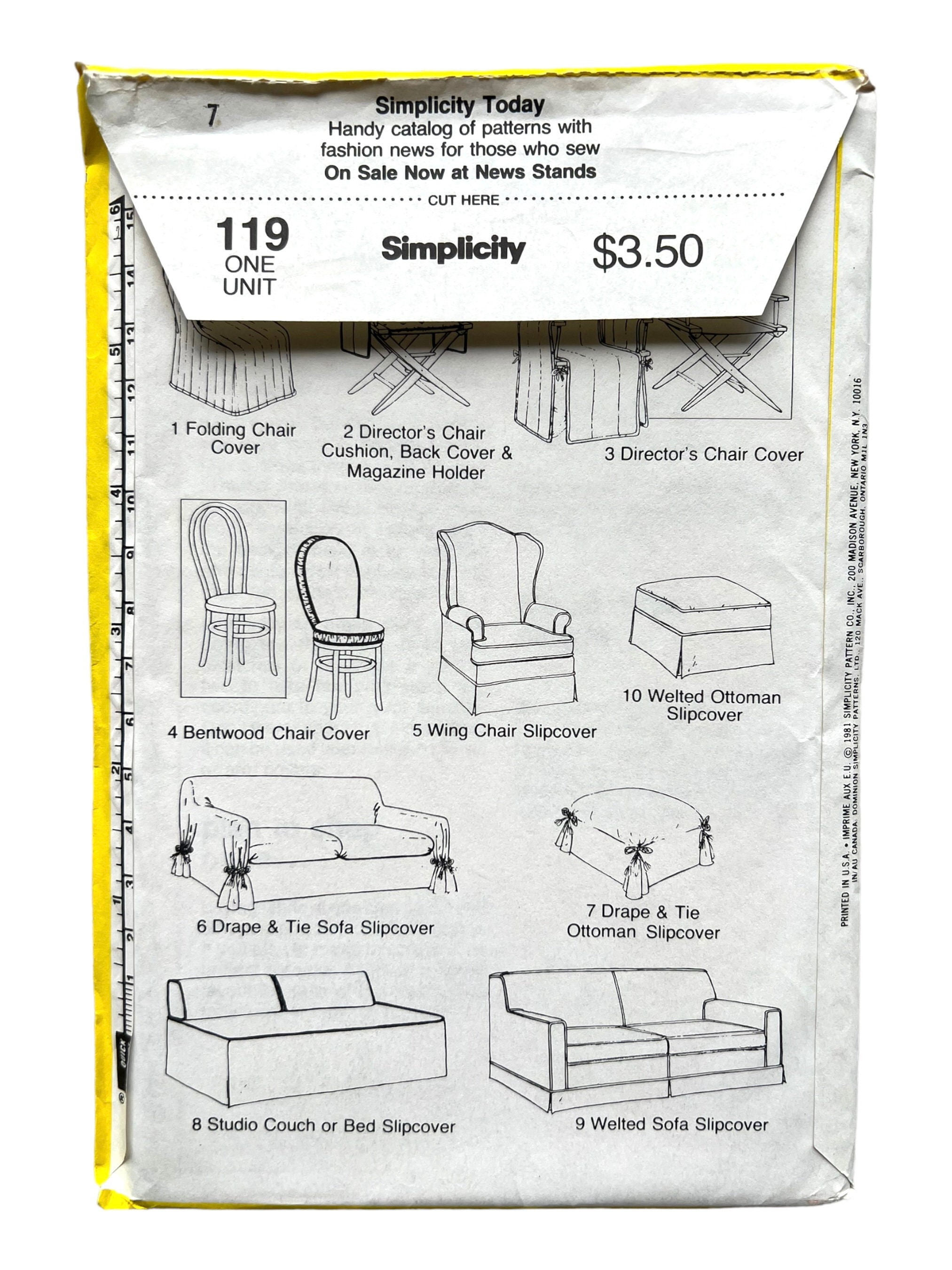 Vintage Home Decor Sewing Patterns and Instructions: - Etsy