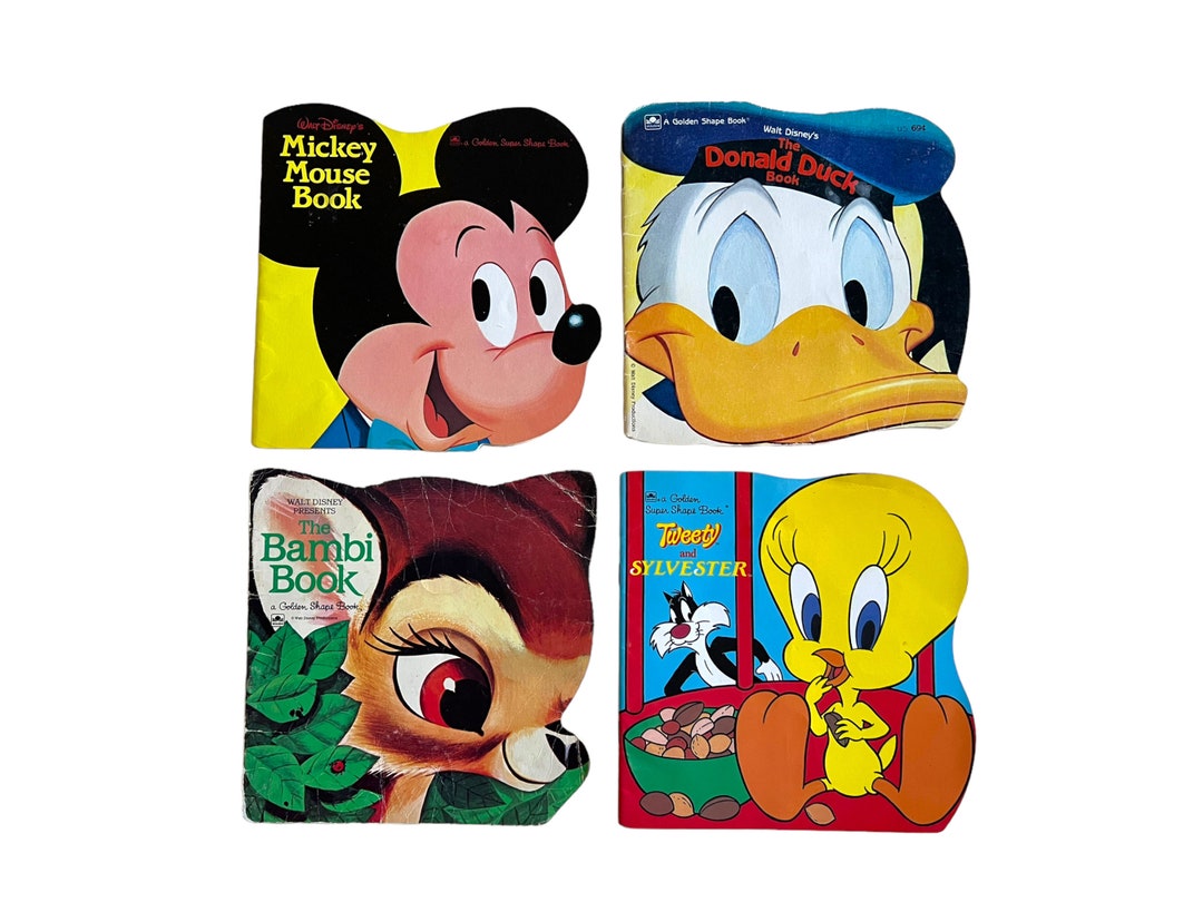 Vintage Golden Shape Books Collection - Disney Classics and Looney ...
