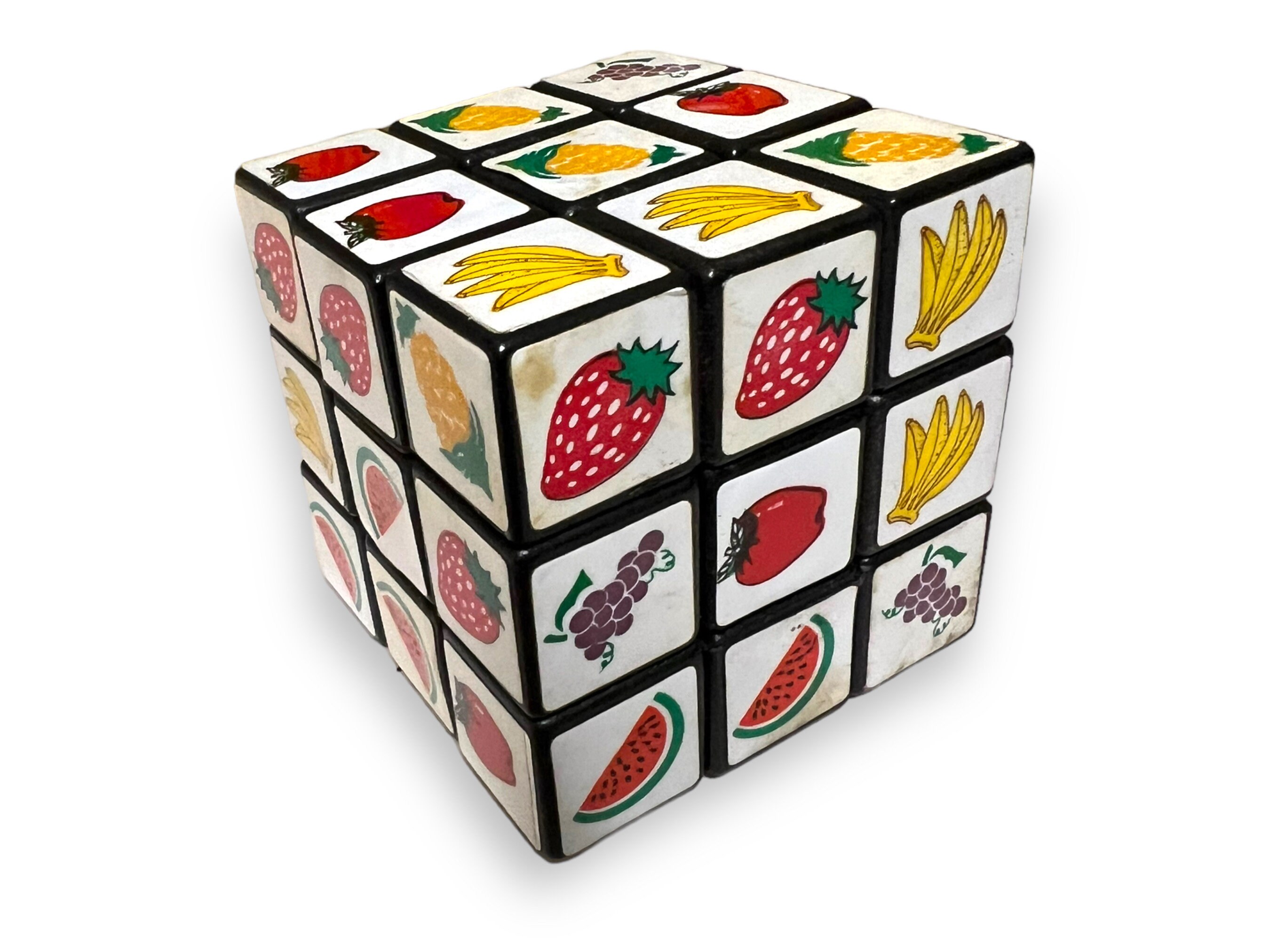 Vintage Pair of Rubiks Cubes: Round Sperical and Fruit Themed - Etsy