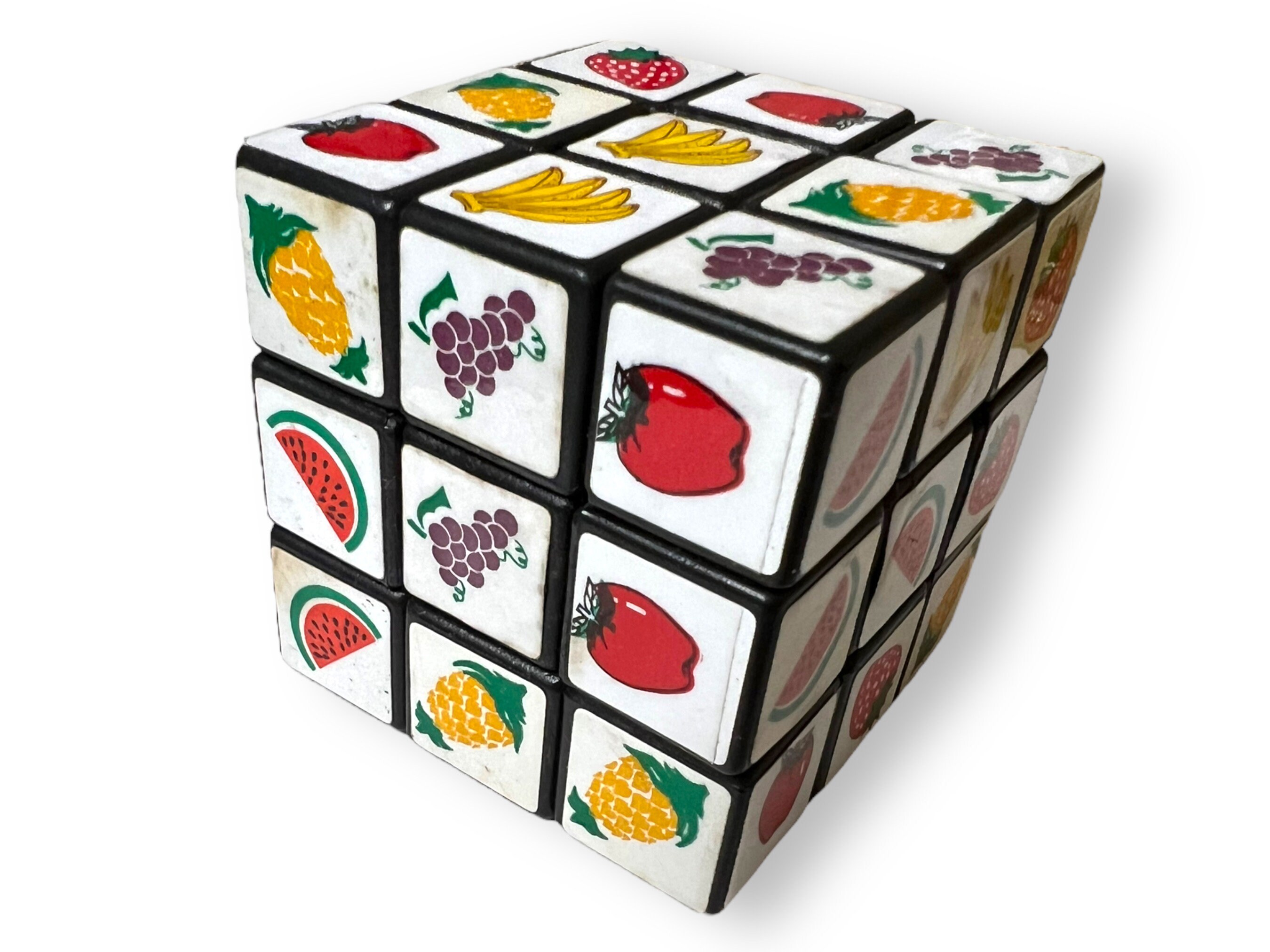 Vintage Pair of Rubiks Cubes: Round Sperical and Fruit Themed - Etsy
