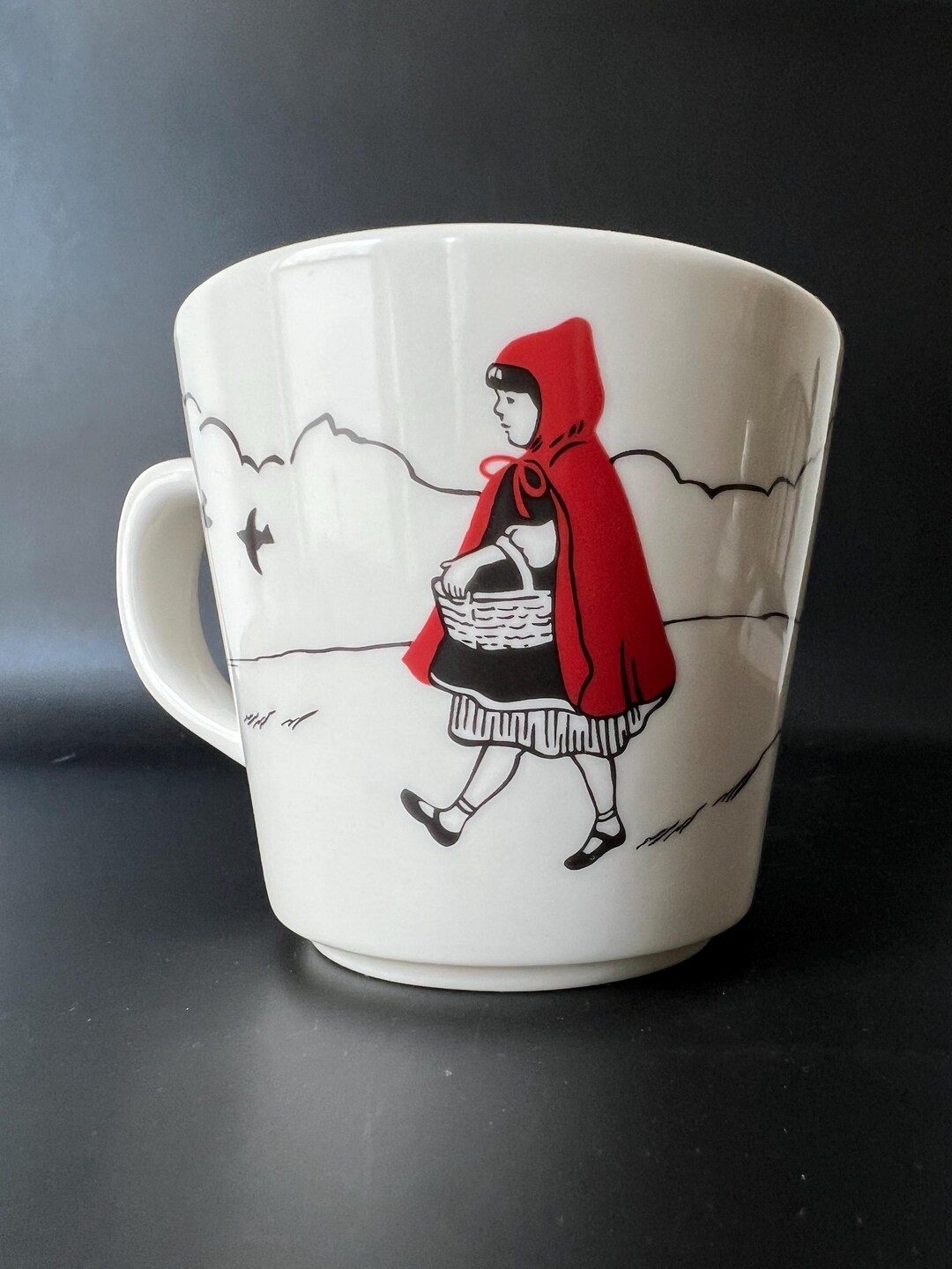 Retired Little Red Riding Hood Coffee / Cocoa / Tea Handled Oversized ...