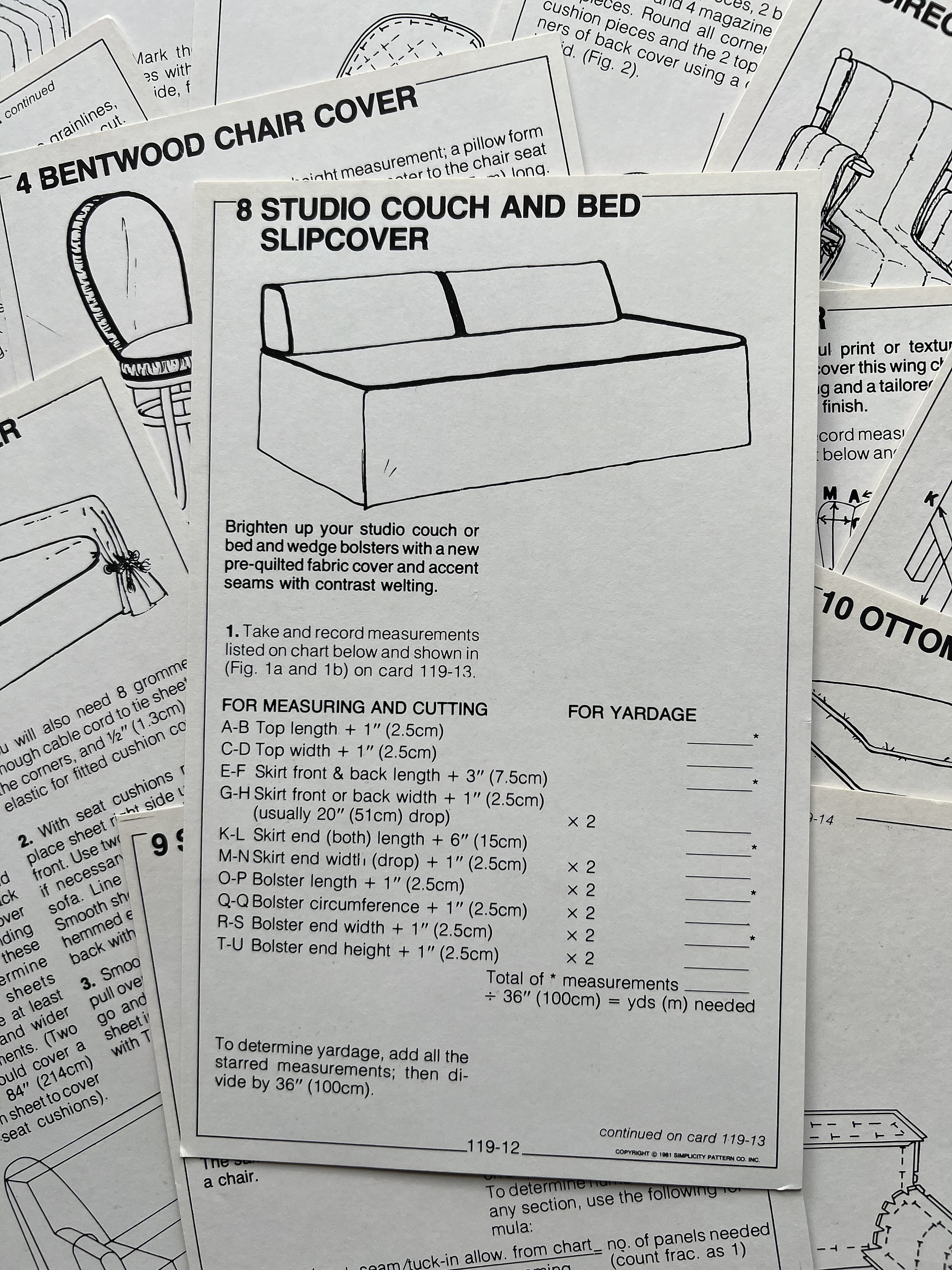 Vintage Home Decor Sewing Patterns and Instructions: - Etsy