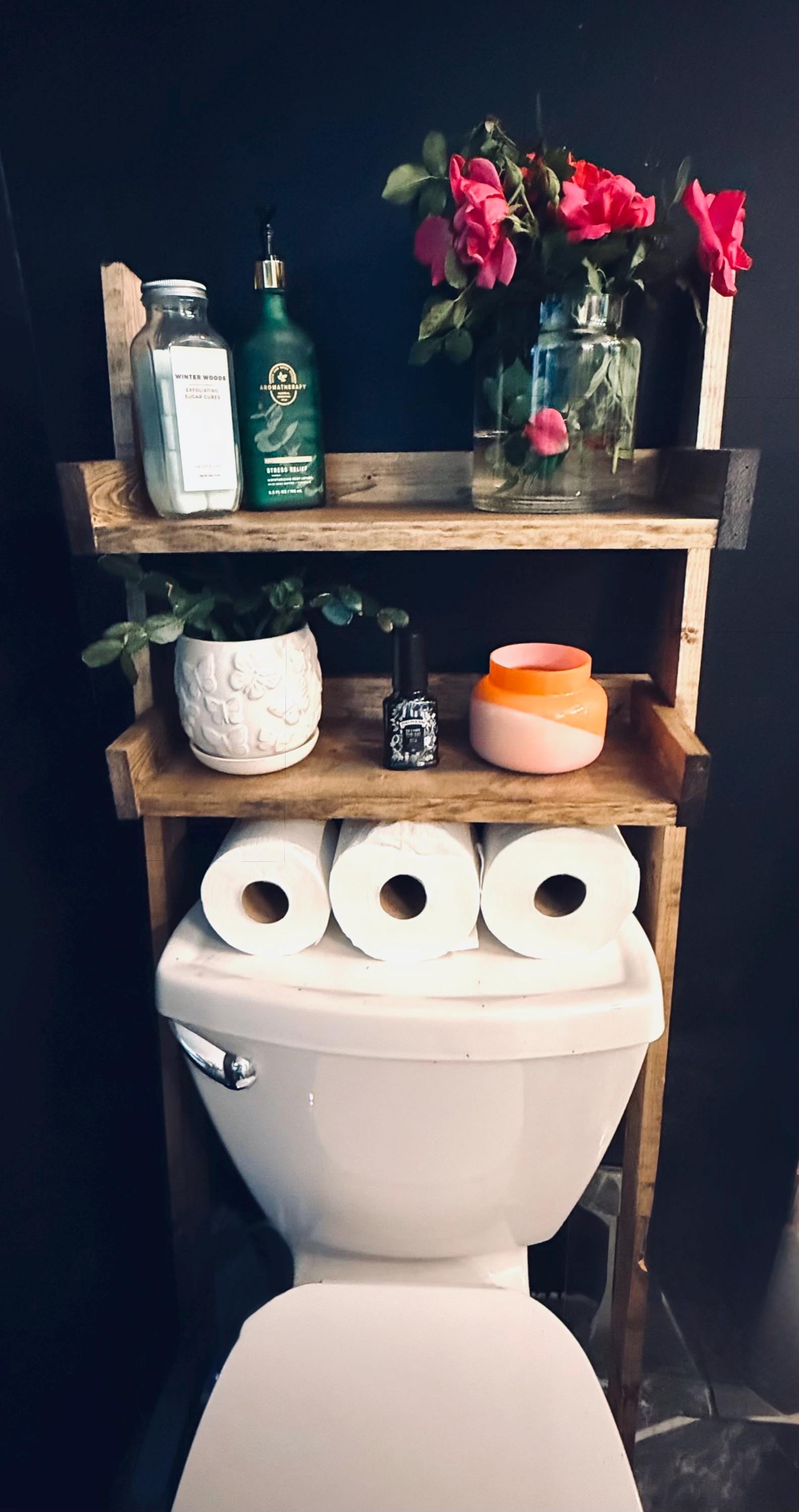 Bathroom Shelf Behind Toilet Shelf Ladder Shelf - Etsy