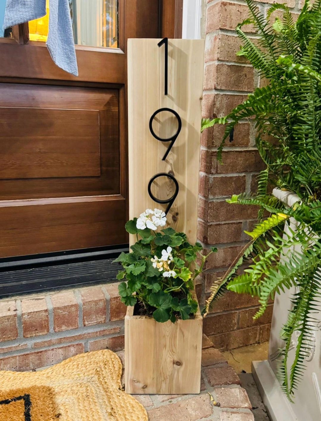 Planter Box Address Sign - Etsy