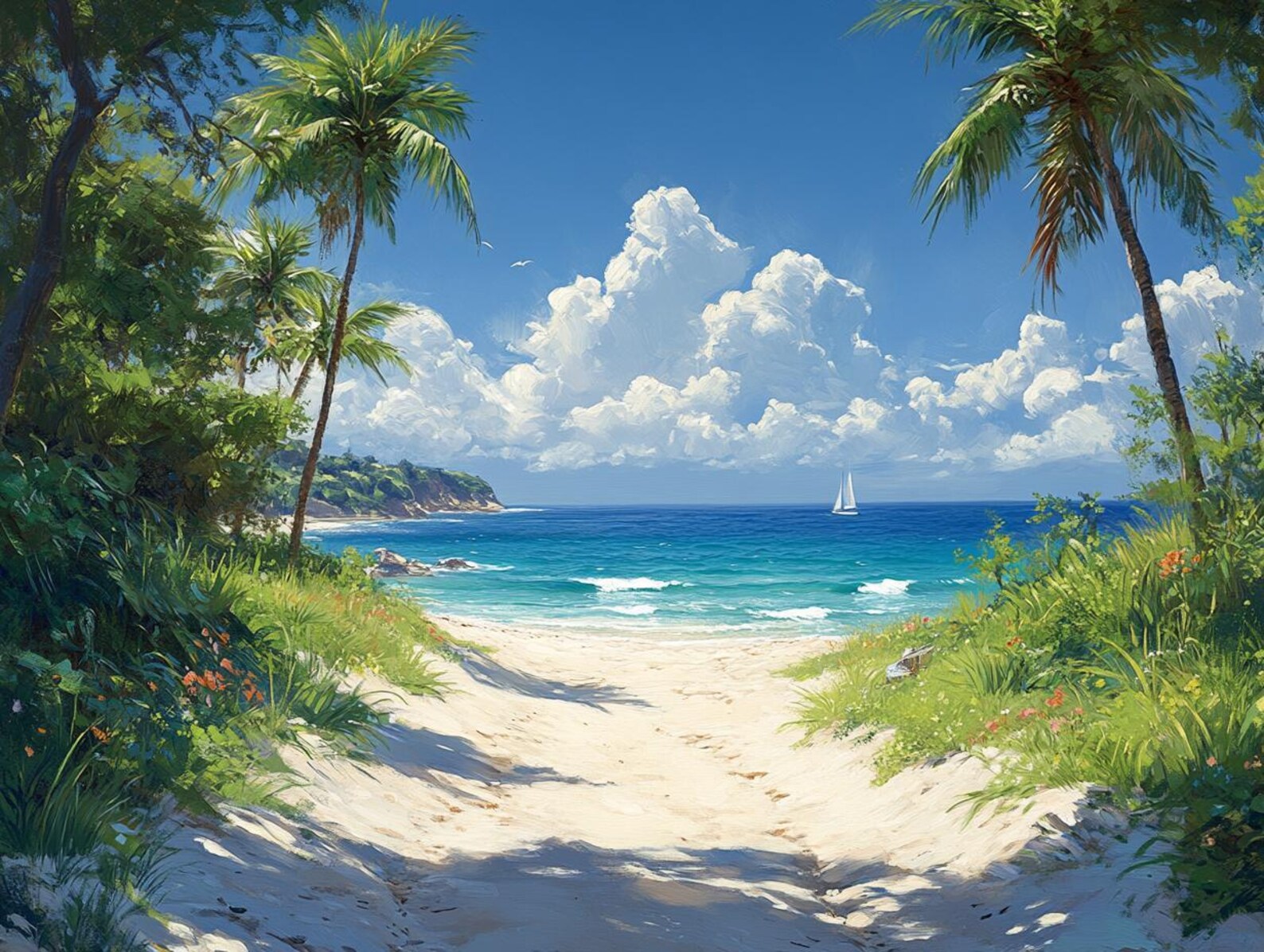 Beach Walkway, Digital Download, Printable Wall Art, Housewarming Gift ...