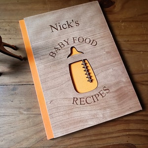 Personalized Recipe Book, Baby Food Recipe Book, Baby Planner, Custom ...