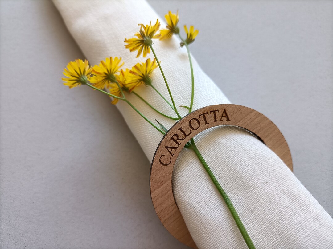 Personalised Napkin Rings - Etsy