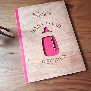 Personalized Recipe Book, Baby Food Recipe Book, Baby Planner, Custom ...