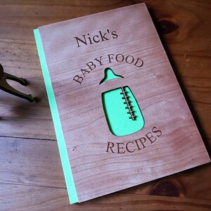 Personalized Recipe Book, Baby Food Recipe Book, Baby Planner, Custom ...