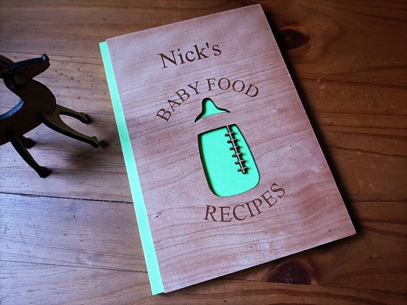Personalized Recipe Book, Baby Food Recipe Book, Baby Planner, Custom ...