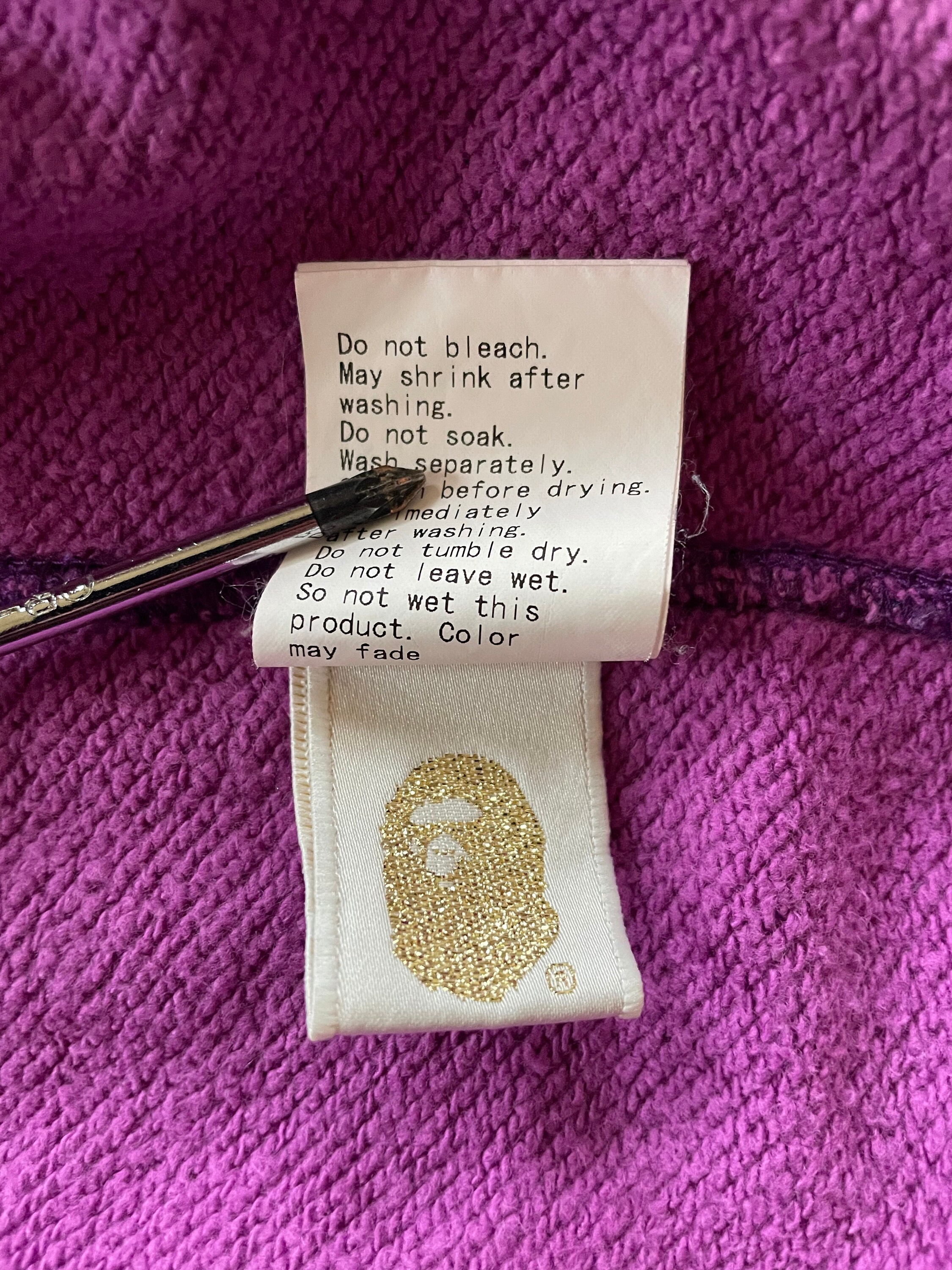 Vintage Y2K Bape A Bathing Ape Fire Camo Fullzip Hoodie Purple - Etsy