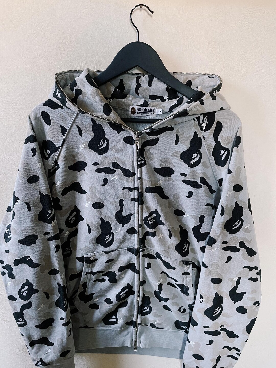 Vintage Y2K Bape A Bathing Ape Kyoto Limited ABC Camo All Over Silver ...