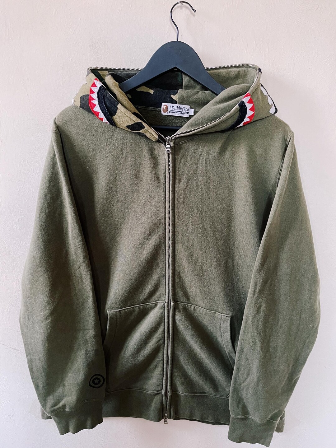 Vintage Y2K A Bathing Ape Bape Land 1st Anniversary Shark Fullzip ...