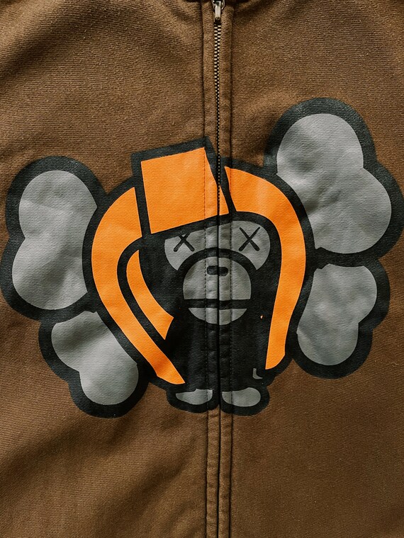 Vintage Y2K Bape A Bathing Ape Baby Milo X KAWS Ape S… - Gem