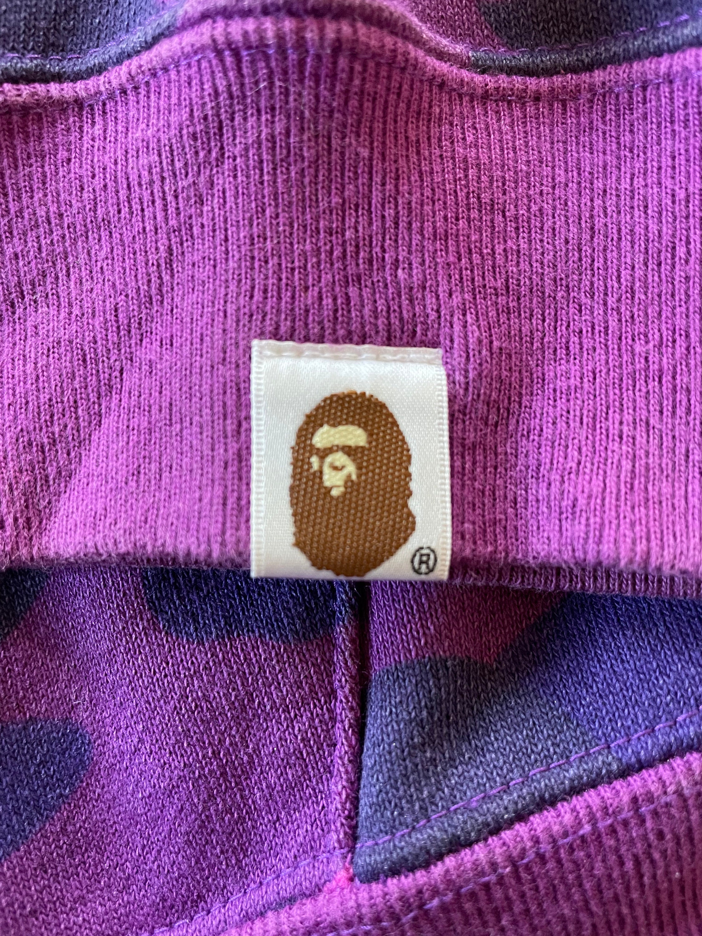 Vintage Y2K Bape A Bathing Ape Color Camo Fullzip Hoodie Purple - Etsy