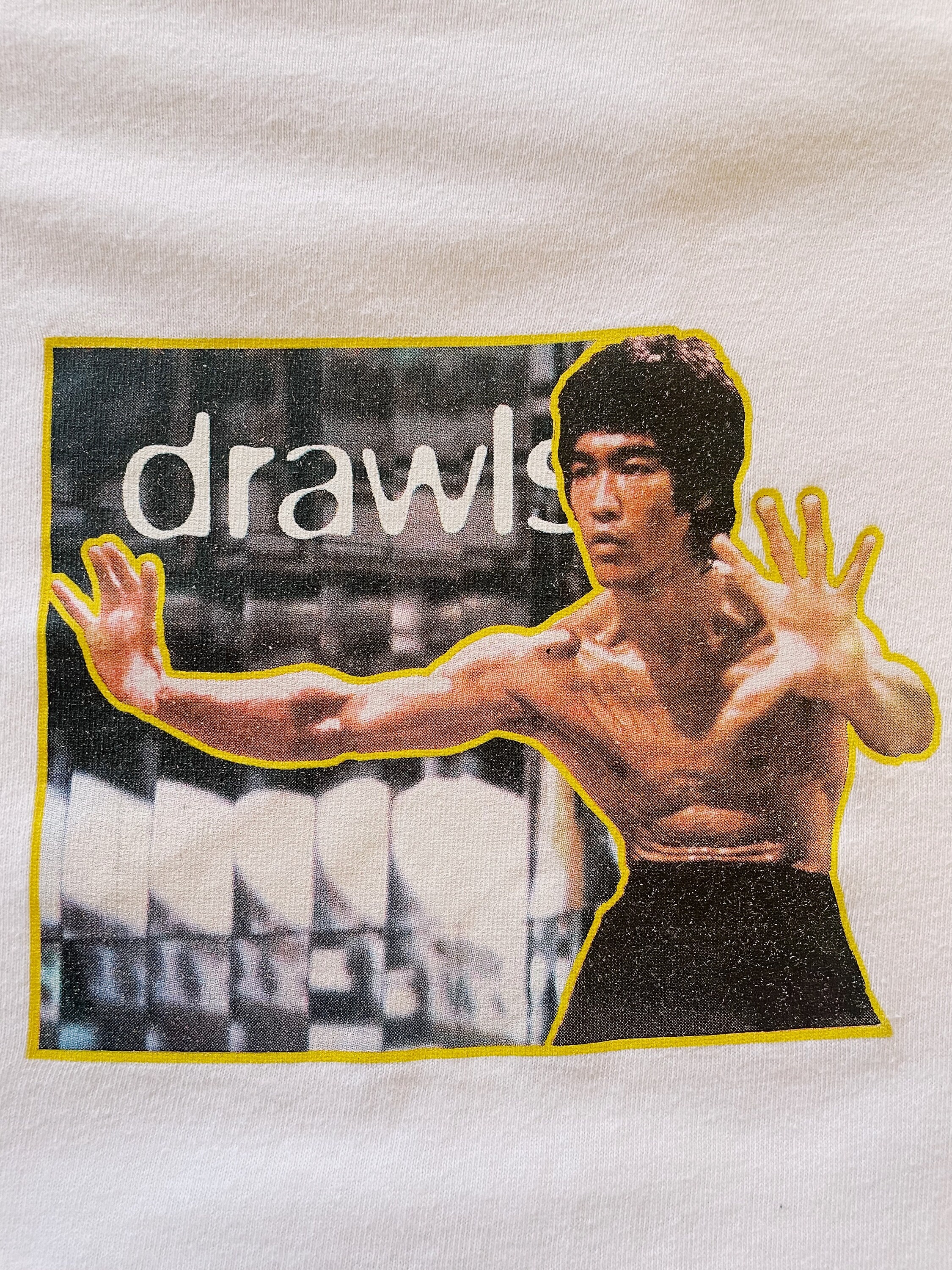 Vintage 90s Drawls Skateboard USA Bruce Lee T-shirt White - Etsy