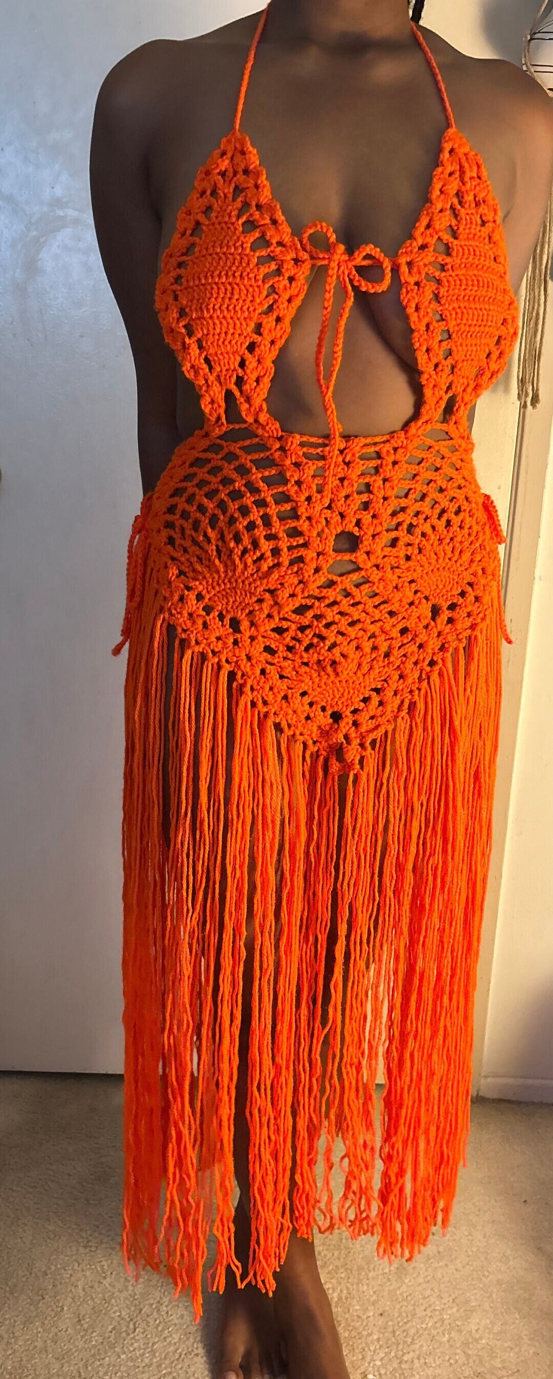 Crochet Bikini Dress - Etsy