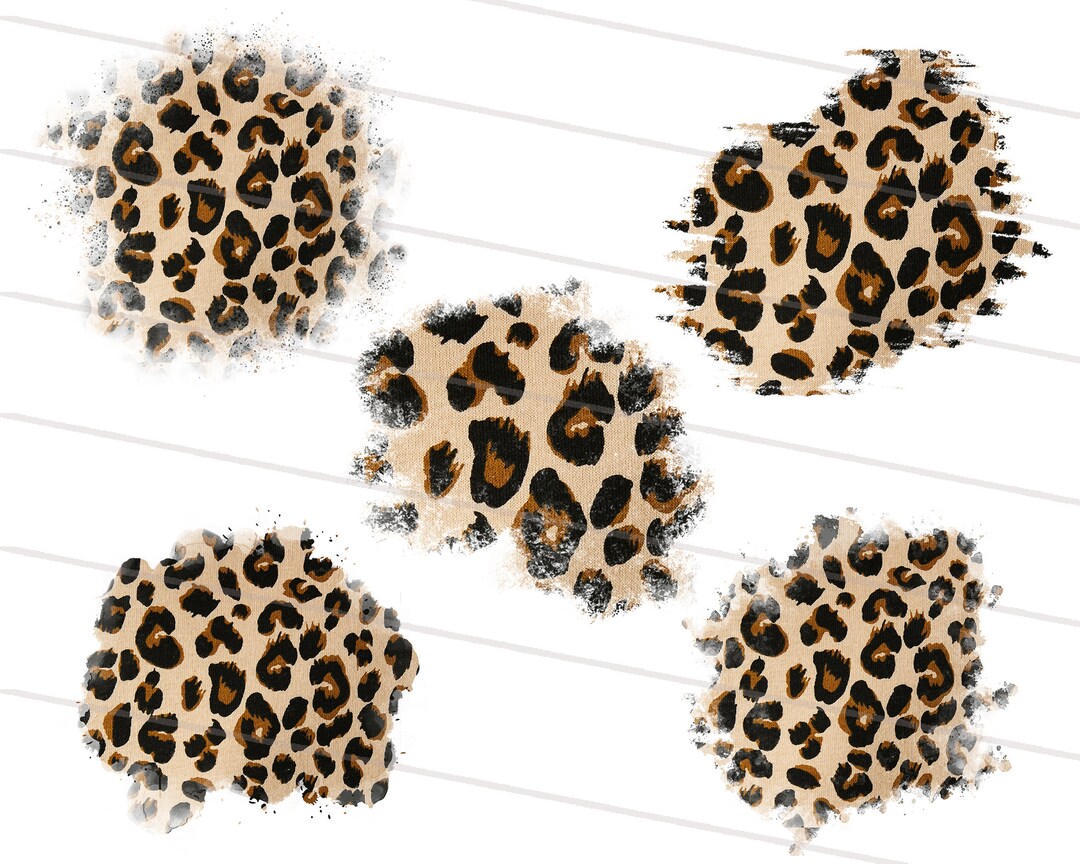 Distressed Leopard Print Patches PNG, Leopard Patches, Leopard Patch ...