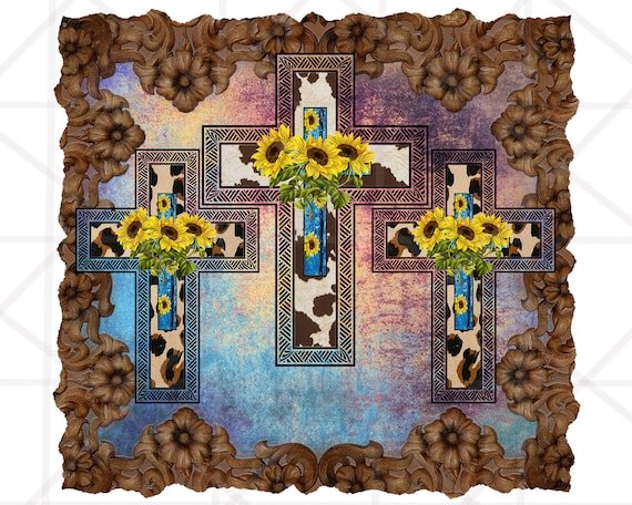 Cross Background Png Sublimation Design Western Cross Png - Etsy