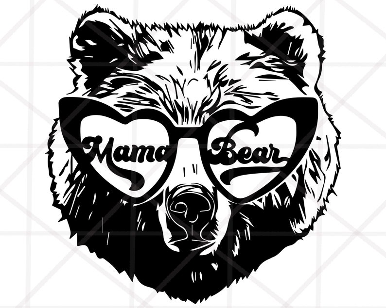 Mama Bear SVG, Mama Bear With Sunglasses, Mommy SVG, Mom to Be Svg ...