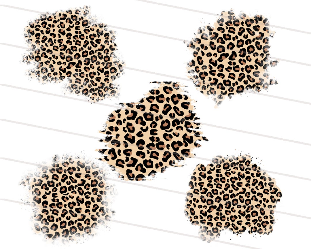 Distressed Leopard Print Patches PNG, Leopard Patches, Leopard Patch ...