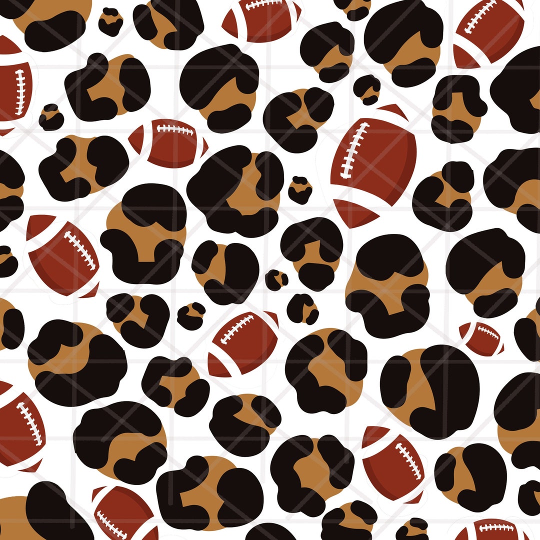 Seamless Football Leopard Png, Sublimate Download, Digital Paper ...