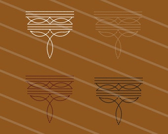 Western Cowboy Boot Toe Stitch Graphic SVG - Etsy