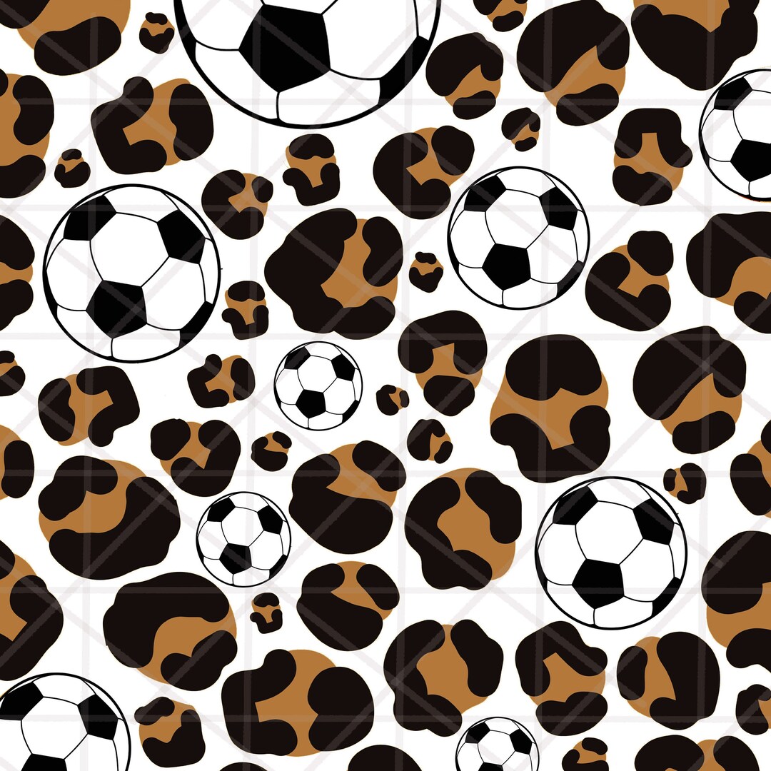 Seamless Soccer Leopard Png, Sublimate Download, Digital Paper ...