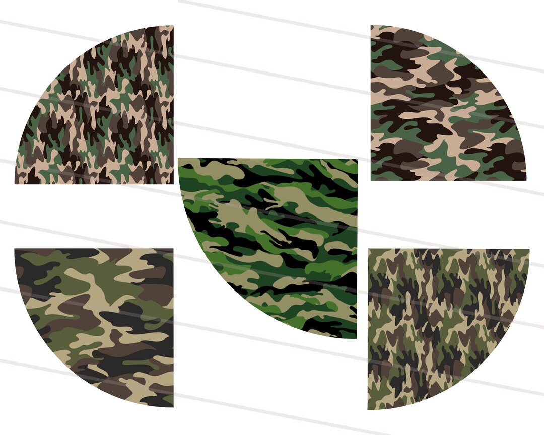 5X Camo Sleeve PNG Bundle, Sleeve Sublimation Design Pack, Camouflage ...