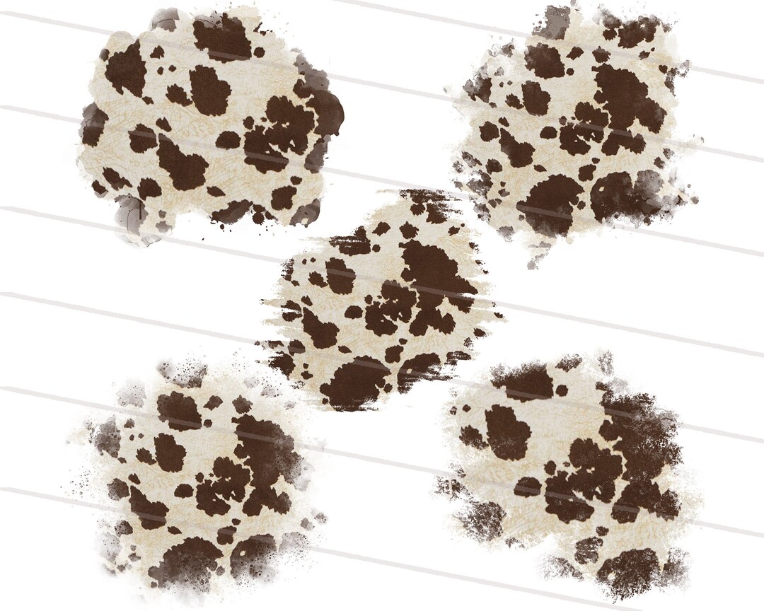 Distressed Cow Print Patches PNG, Cow Patches, Western Patch Background ...