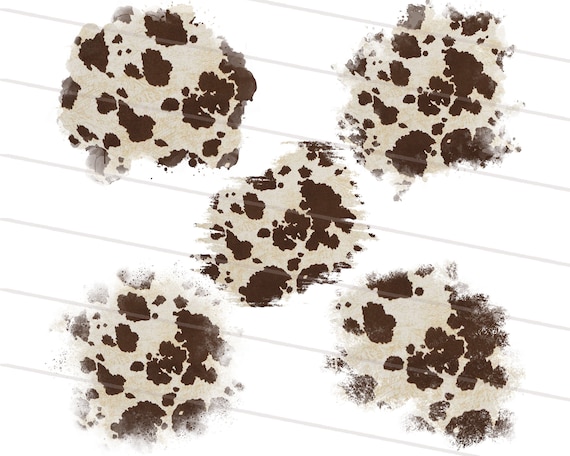 Distressed Cow Print Patches PNG Cow Patches Western Patch - Etsy Canada