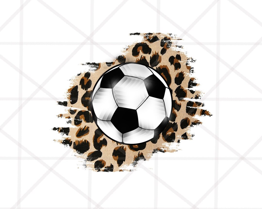 Leopard Soccer Patch PNG, Soccer Splash PNG, Football Patch Sublimation ...