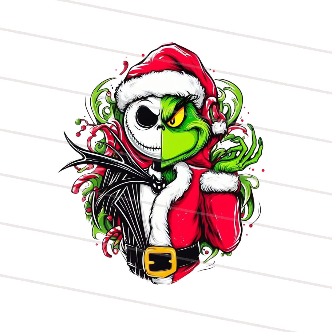 Grinch/jack Skeleton Nightmare Before Christmas Png Digital Download ...