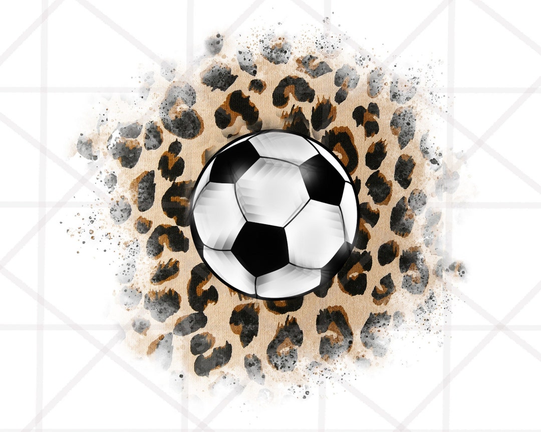 Leopard Soccer Patch PNG, Soccer Splash PNG, Football Patch Sublimation ...