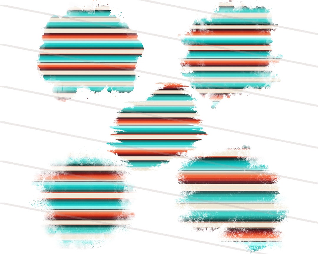Distressed Western Print Patches PNG, Serape Patches, Turquoise Patch ...