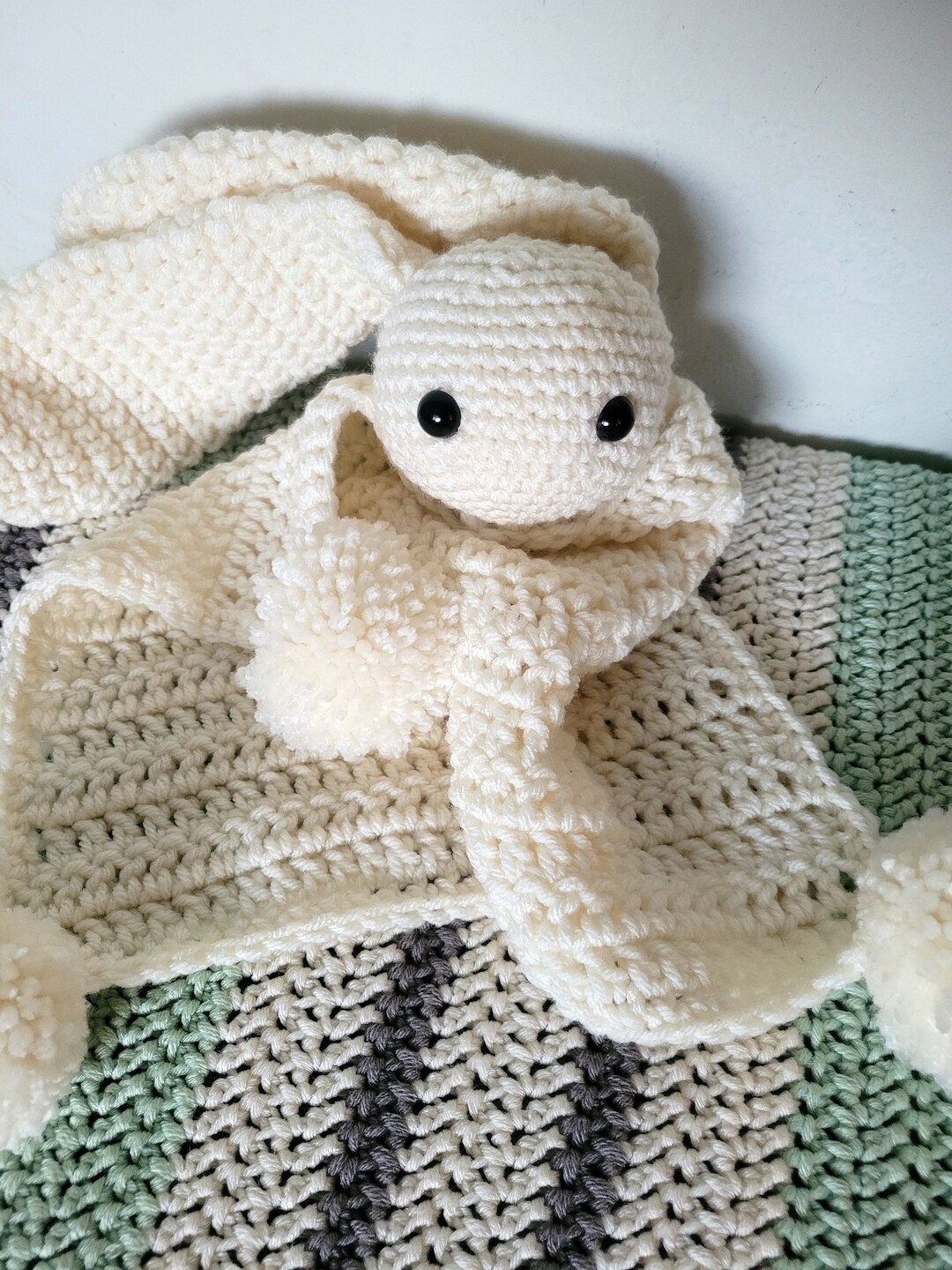 Boho Bunny Lovey Crochet PDF Baby Security Blanket Amigurumi Comforter ...