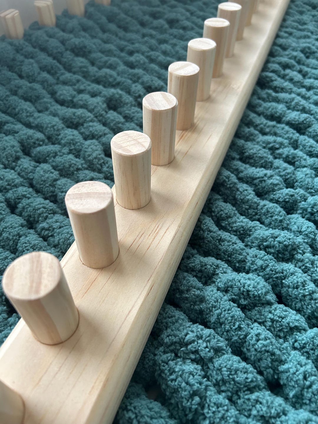 Chunky Blanket Loom for Jumbo Yarn 98” - Custom Knitting Loom ...