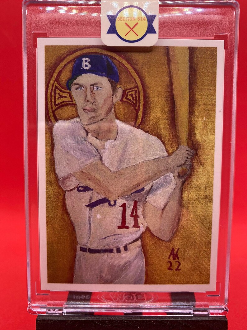 Gil Hodges Art and Data Visualization Baseball Card - Etsy