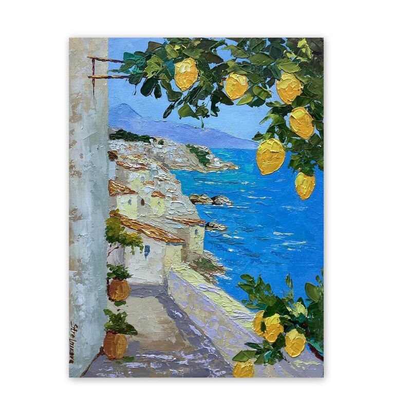 Lemon Tree Painting - Etsy