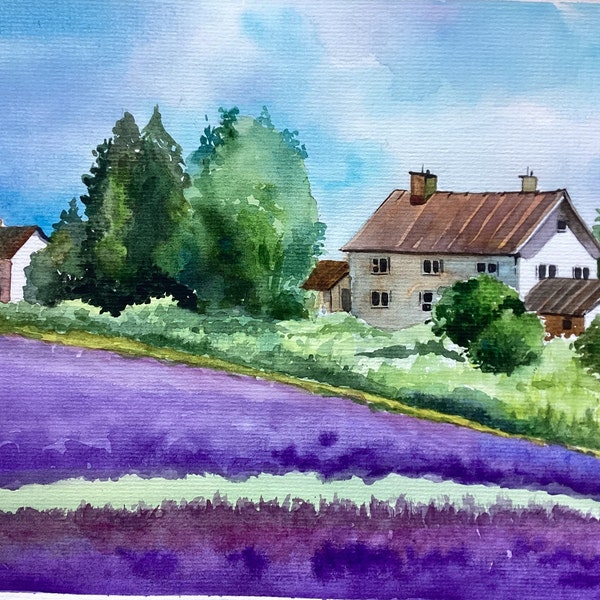 Lavender Painting - Etsy