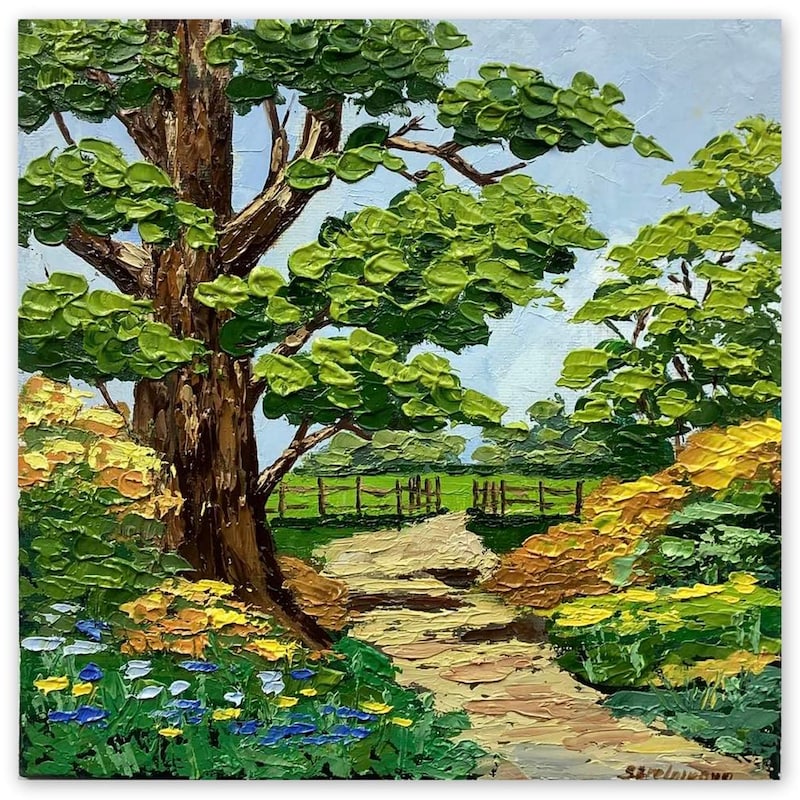 Oak Tree Painting - Etsy